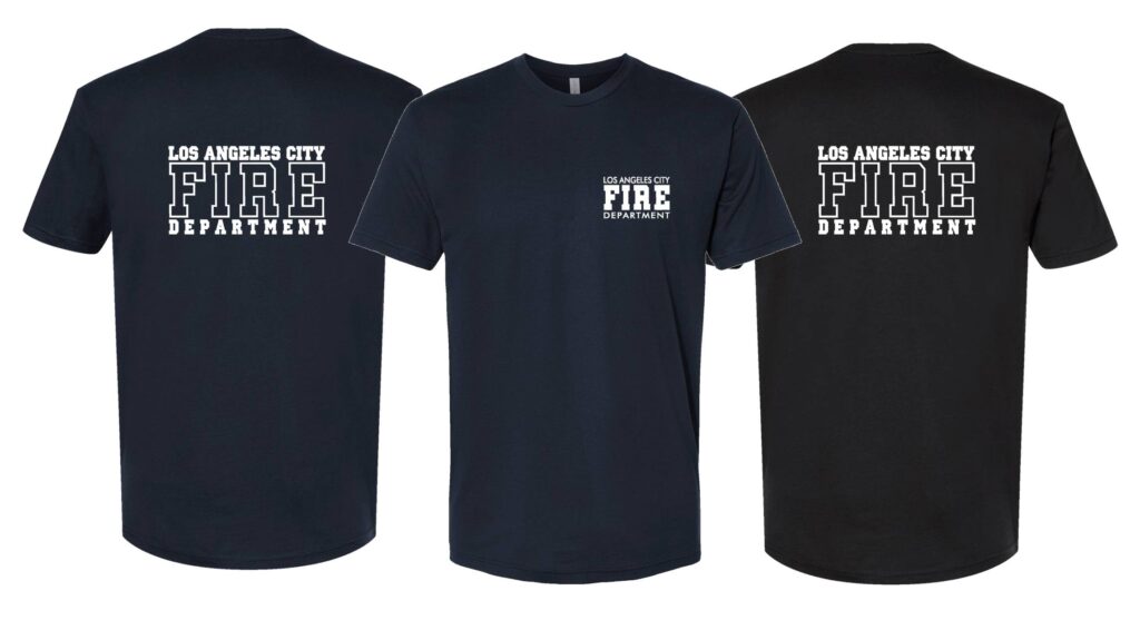 Los Angeles Fire Dept. Uniform Light Weight Slim Fit T-Shirt ...